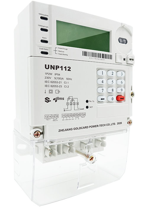 GoldCard Power-Tech - UNP112 Split Single Phase Smart Prepaid Meter